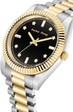 Rachie Shnay Illuminate Automatic Two Tone Bracelet Watch