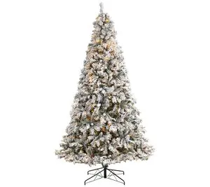 NEARLY NATURAL 10' Pine Faux Christmas Tree - One-color