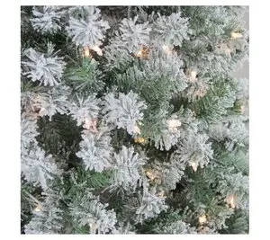 NORTHLIGHT 7.5' Full Winema Pine Flocked Tree Clear Lights