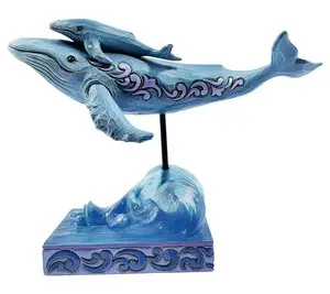 JIM SHORE Animal Planet Blue Whales - One-color