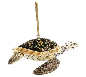 JIM SHORE Animal Planet Hawksbill Sea Turtle Or Nament - One-color