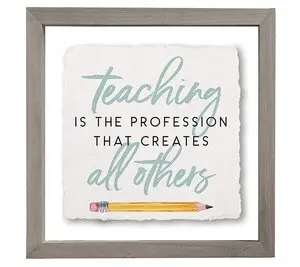 SINCERE SURROUNDINGS 10' Teaching Profession. Floating Frame