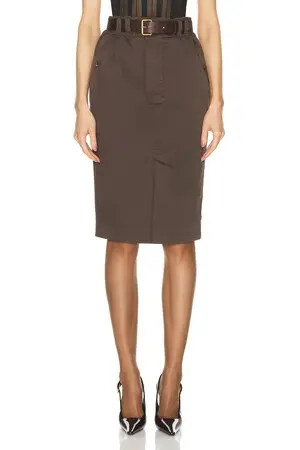 Women's Belted Pencil Skirts