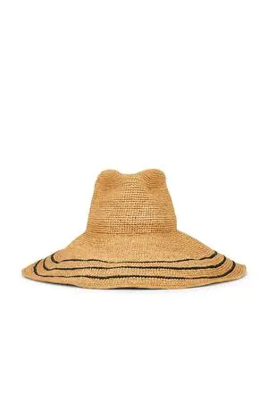 Janessa Leoné Waverly Hat - Navy & Sand