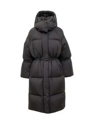 Mackage Oversized Down Jacket With Logo - Black