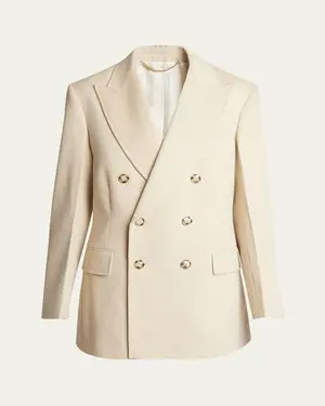 Victoria Beckham Victoria Beckham Double-Breasted Jacket - Bone