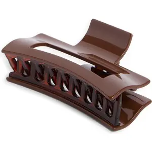 France Luxe Large Jaw Clip - Chocolate