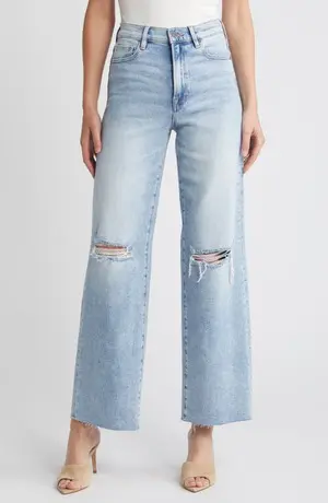 HIDDEN JEANS Ripped High-waist Dad Jeans