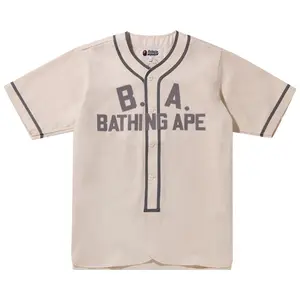 A BATHING APE Baseball Shirt - White