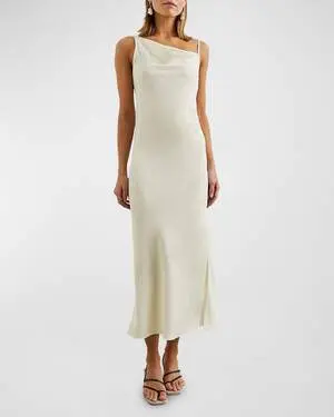 Rails Jackie Asymmetrical Midi Slip Dress - Lotus | Editorialist