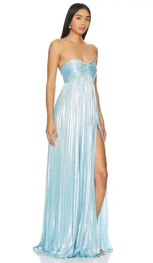 Retrofete Zoa Dress - Blue & Silver