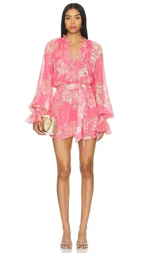 Hemant & Nandita HEMANT AND NANDITA X Roos Romper Pink Lurex