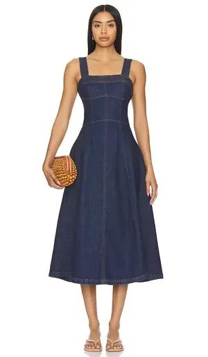 Simkhai Cici Bustier Midi Dress