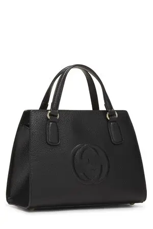 Gucci Soho Grained Leather Handbag - Black