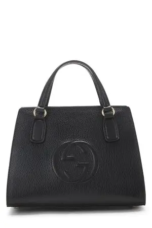 Gucci Soho Grained Leather Handbag - Black