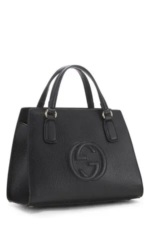 Gucci Soho Grained Leather Handbag - Black