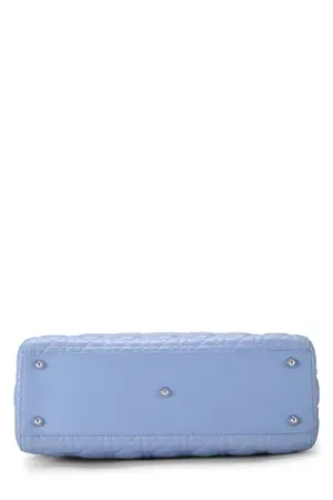 Dior Cannage Quilted Lambskin Lady - Blue