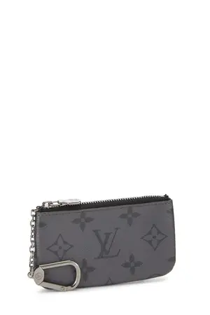 LOUIS VUITTON Monogram Eclipse Reverse Canvas Pochette Clefs