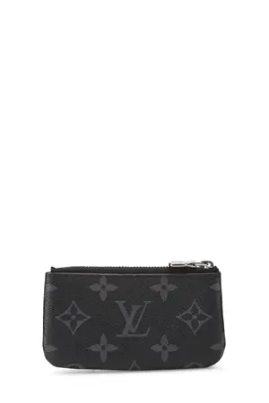 LOUIS VUITTON Monogram Eclipse Reverse Canvas Pochette Clefs