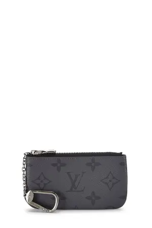 LOUIS VUITTON Monogram Eclipse Reverse Canvas Pochette Clefs - Black