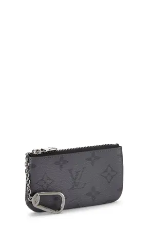 LOUIS VUITTON Monogram Eclipse Reverse Canvas Pochette Clefs