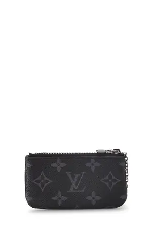 LOUIS VUITTON Monogram Eclipse Reverse Canvas Pochette Clefs