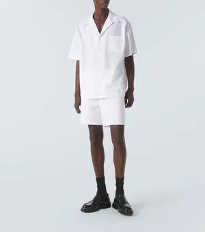 Valentino Garavani Jacquard Cotton Poplin Shorts