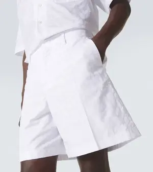 Valentino Garavani Jacquard Cotton Poplin Shorts