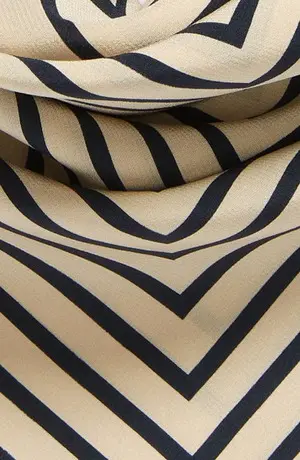 TOTEME Signature Logo Square Silk Scarf - Monogram Print