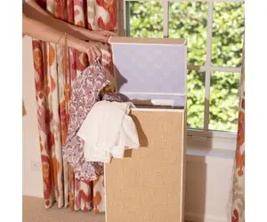 NORI Laundry Hamper With Attached Lid And Optional Wheels