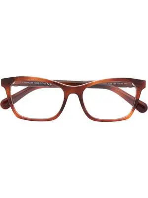 Moncler Tortoiseshell Frame Glasses - Brown