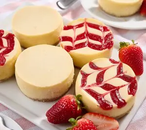 DAVID'S COOKIES Set Of 12 Individual Scratch Made Cheesecake - One-color