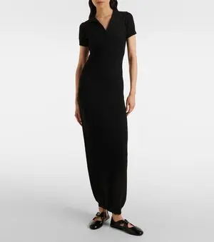 Alaïa Semi-sheer Polo Dress