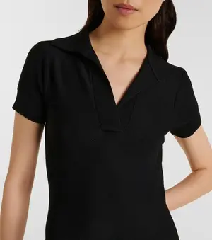 Alaïa Semi-sheer Polo Dress