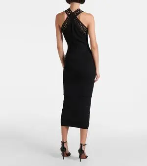 Alaïa Viennen Jersey Midi Skirt