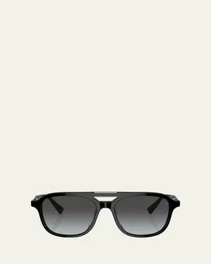 Brunello Cucinelli Acetate Aviator Sunglasses