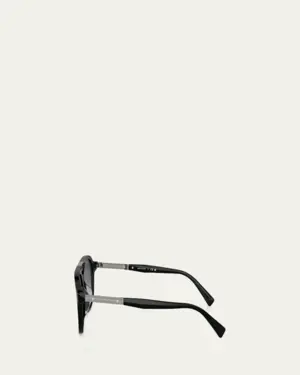 Brunello Cucinelli Acetate Aviator Sunglasses