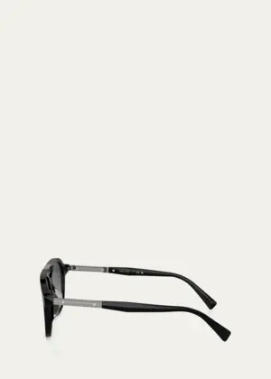 Brunello Cucinelli Acetate Aviator Sunglasses