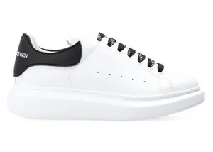 Alexander McQueen Oversized Lace-up Sneakers - White Black