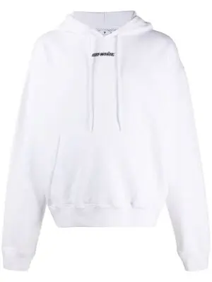 Off-White Oversize Arrows Hoodie - White/red