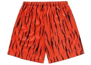 Supreme Small Box Baggy Mesh Short - Tiger