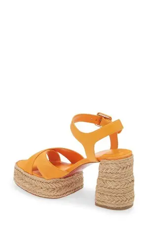 CHRISTIAN LOUBOUTIN Calakala Espadrille Platform Sandal