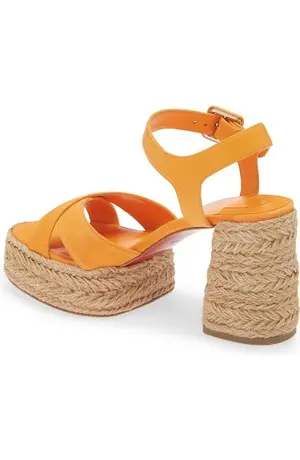 CHRISTIAN LOUBOUTIN Calakala Espadrille Platform Sandal
