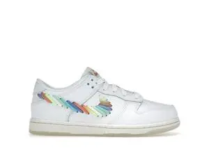 Nike Dunk Low Se Rainbow Lace Swoosh - White