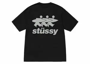 StÜssy Surfwalk Pigment Dyed Tee Shirt - Black