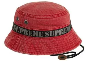 Supreme Stencil Webbing Boonie Red