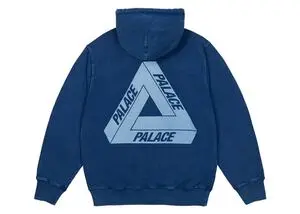 PALACE Pigment Wash TriFerg Hood Navy Blue