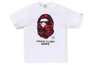 A BATHING APE X Faze Clan Tee Shirt - White