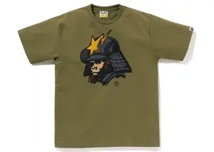 A BATHING APE General Kabuto Tee Shirt - Olive Drab