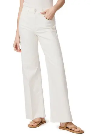 Paige Anessa High-rise Wide Leg Jeans - Tonalecru